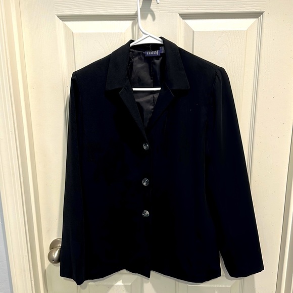 Hillard & Hanson | Jackets & Coats | Black Three Button Down Suit ...